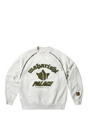 PALACE Palace Maharishi Temple Crew Stone White
