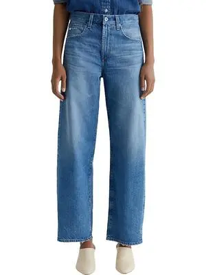 Ag High-rise Barrel Leg Jeans - Flashback