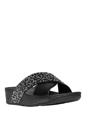 Fitflop Lulu Embellished Sandals - All Black