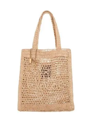 Chloé Raffia Tote - Hot Sand
