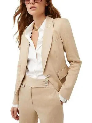 Veronica Beard Hosanna Dickey Jacket - Khaki Melange