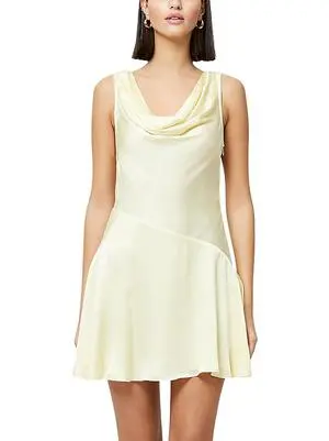 French Connection Oona Asymmetric Mini Dress - Cornsilk Yellow