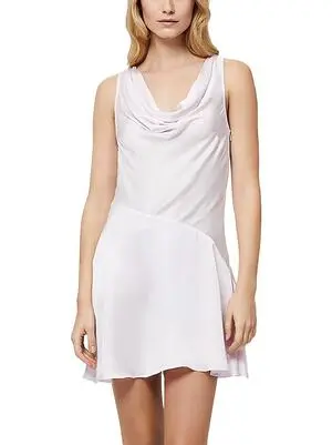 French Connection Oona Asymmetric Mini Dress - Sweet Pink