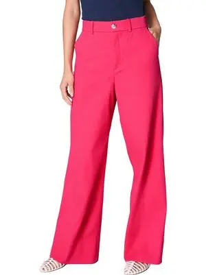 Spanx SPANX® Super Smooth Stretch Twill Wide Leg Pant Tulip