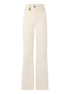 Chloé Chloé High-Rise Straight-Leg Jeans White