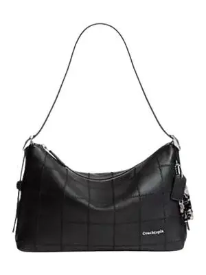 COACHTOPIA Alter/ego Checkerboard Slouchy Shoulder Bag - Black