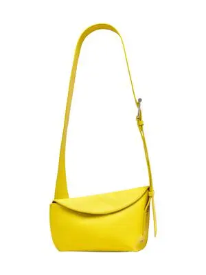 Alexander McQueen Leather T-Bar Sling Cross-Body Bag Yellow