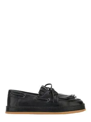 Hogan Tassel-trim Loafers - Black