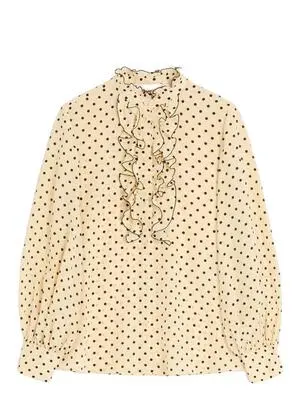 Valentino Garavani Crepe De Chine Plusdepois Shirt - Birch/black