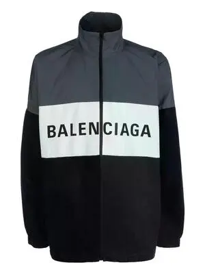 Balenciaga Logo-print Jacket - Black
