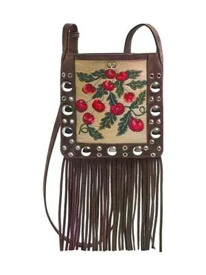 Valentino Garavani Small Nellcôte Cherryfic-motif Shoulder Bag - Neutrals