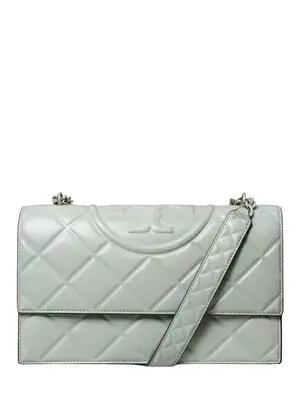 Tory Burch Fleming Convertible Shoulder Bag - Grey