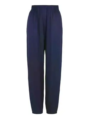 Giorgio Armani Silk Trousers - Blue