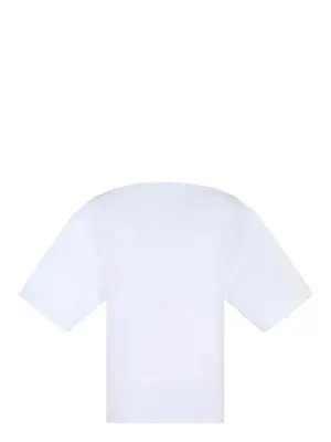 TOD'S Slash-neck Cotton T-shirt - White