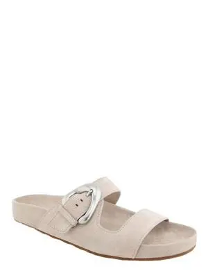 Aerosoles Aerosoles Lemon Flatform Slide Sandal Stone Suede