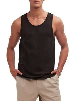 Madewell Allday Cotton Tank - Black Coal