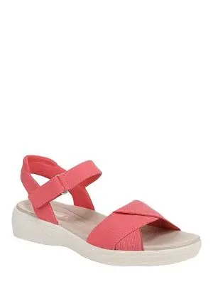 LIFESTRIDE BZees Lane Sandal Coral Fabric