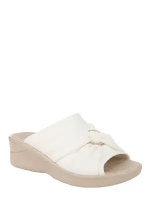 LIFESTRIDE BZees Serenade Slide Sandal White
