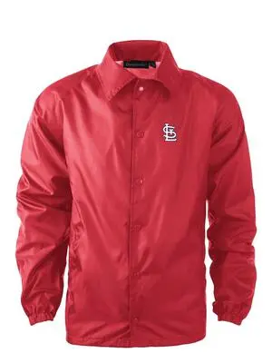 DUNBROOKE St. Louis Cardinals Coach's Windbreaker Jacket - Red