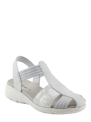 SPRING STEP SHOES Flexus By Spring Step Damair Slingback Sandal Grey