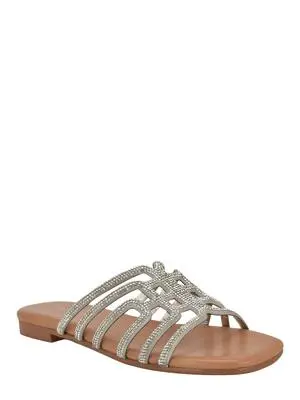 Nine West Nine West Timy Slide Sandal Silver