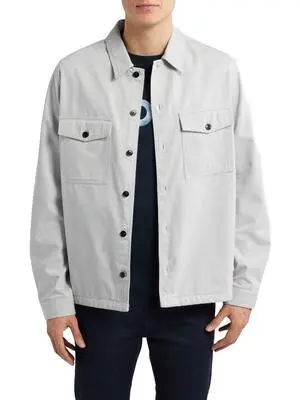 Hugo Enalu Button-up Overshirt - Light/ Pastel Grey