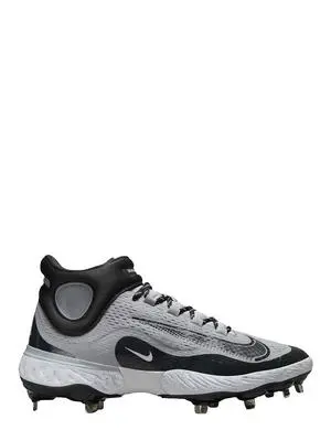 Nike Alpha Huarache Elite 4 Mid Sneakers - Wolf Grey/white/dark Smoke Grey