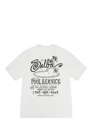 StÜssy Pool Service Pigment Dyed Tee Shirt - Natural