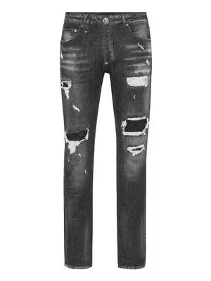 Philipp Plein Philipp Plein Distressed-Effect Jeans Black