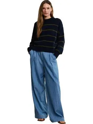 Jenni Kayne Denim Newport Trouser - Blue