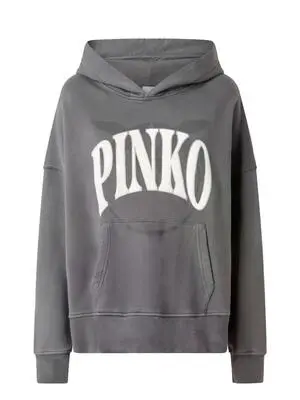 Pinko Logo-print Hoodie - Grey