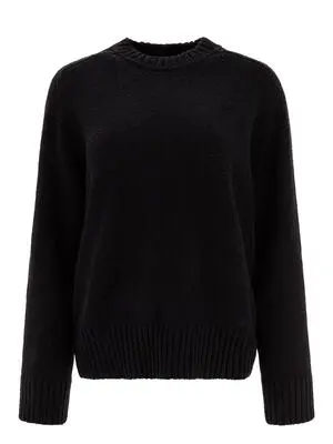 LOULOU STUDIO Canillo Crewneck Sweater - Black