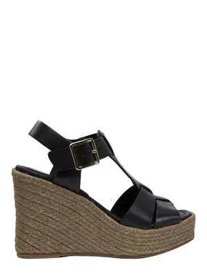PALOMA BARCELO Leather Sandals - Black