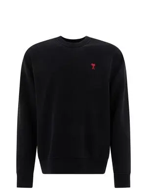AMI Paris Ami Paris Ami De Coeur Crewneck Sweatshirt Black