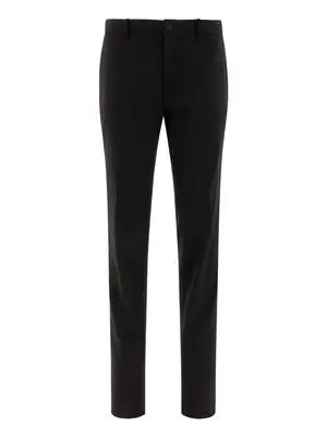 Incotex Tailored Wool-Blend Trousers Black