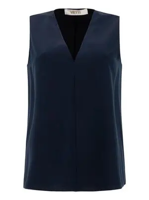 F.IT Solid Sleeveless Top - Blue