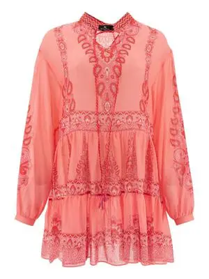 Etro Paisley Print Blouse - Pink
