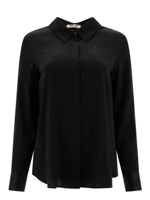Max & Moi Silk Shirt - Black