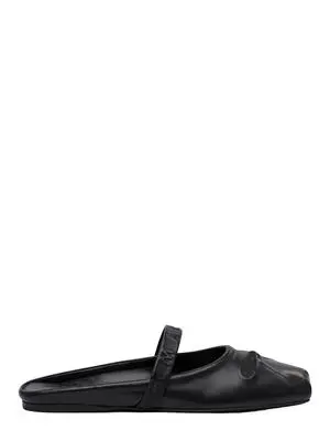 Marni Little Bow Sabot Ballet Flats - Black