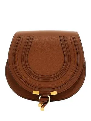 Chloé Marcie Small Saddle Crossbody Bag - Brown