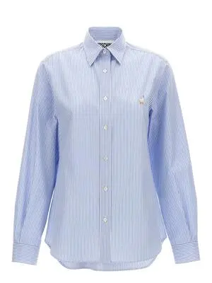 Moschino Oca' Embroidered Shirt - Light Blue