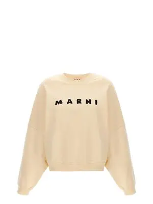 Marni Logo Print Sweatshirt - White