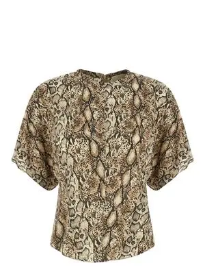 Isabel Marant Karlita' Python-print Top - Multicolor