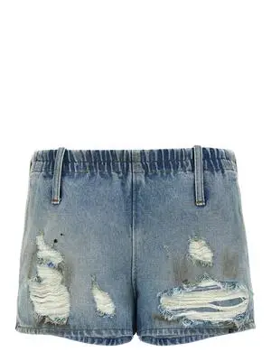 MAISON MARGIELA Denim Shorts - Light Blue
