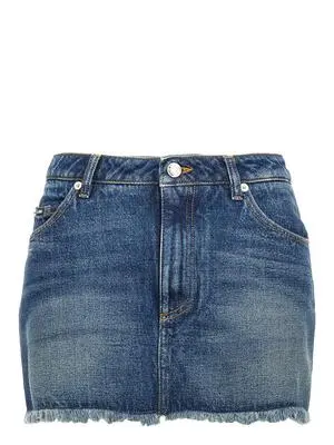 Dolce & Gabbana Denim Mini Skirt - Blue