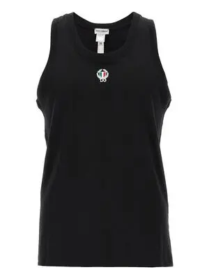 Dolce & Gabbana Sport Crest' Tank Top - Black