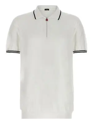 Kiton 'ciro' Polo Shirt White