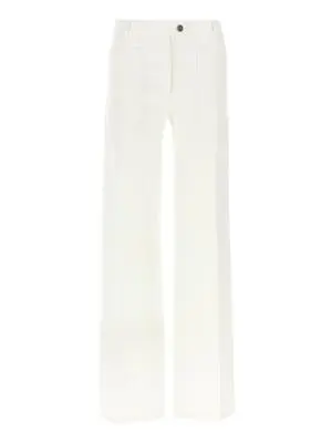 FERRAGAMO Straight Leg Jeans - White