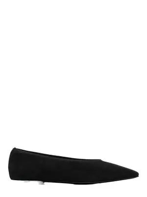 TOTEME Suede Ballerinas - Black