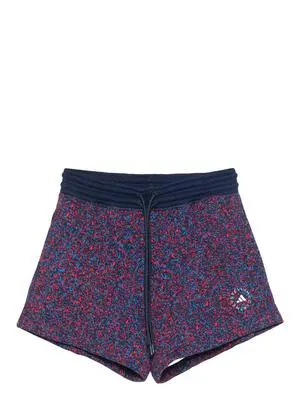 Adidas By Stella McCartney Logo Cotton Shorts - Purple